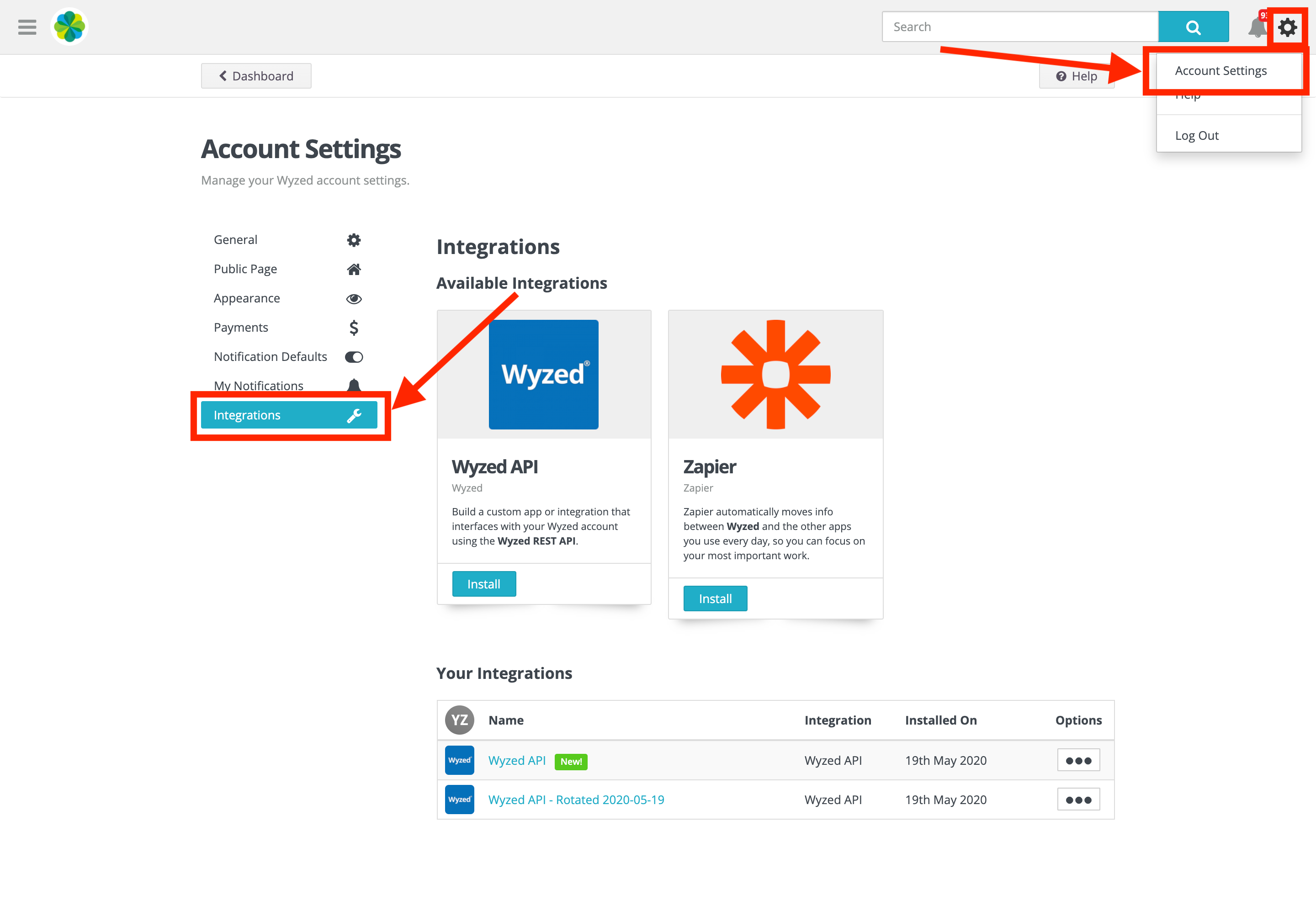 Rotate Credentials - Wyzed API Documentation
